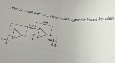 Solved Plot the output waveform. Please include appropriate | Chegg.com