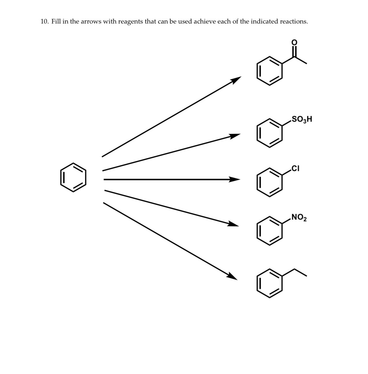 Solved Fill in the arrows with reagents that can be used | Chegg.com