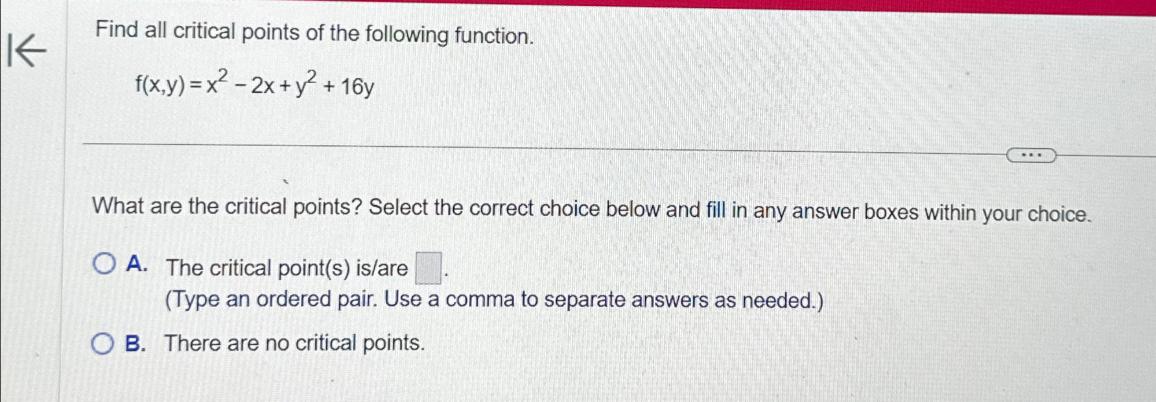Solved Find all critical points of the following | Chegg.com
