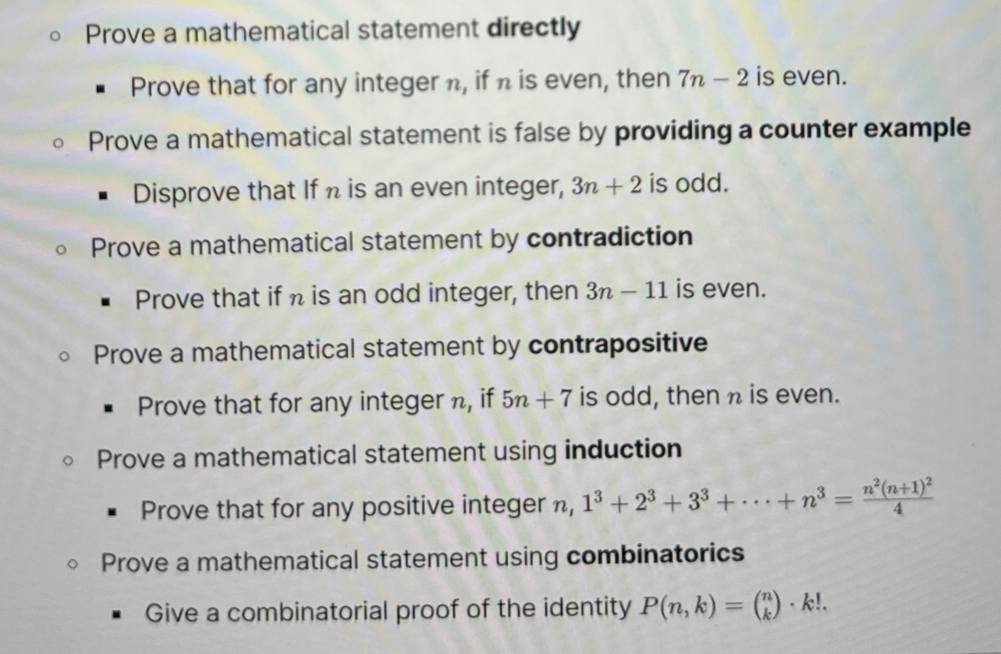 Solved Prove a mathematical statement directlyProve that for | Chegg.com