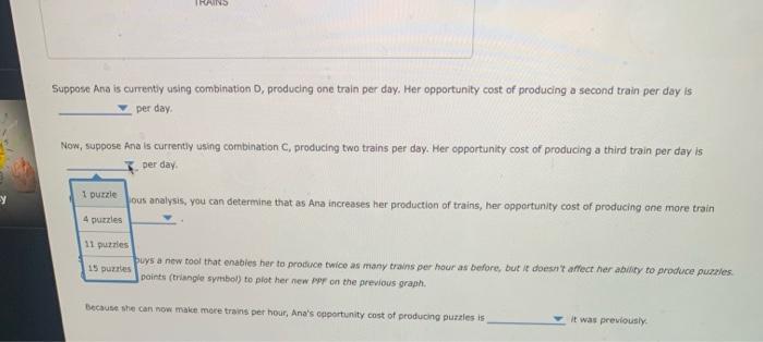 Solved 5. Opportunity cost and production possibilities Ana | Chegg.com