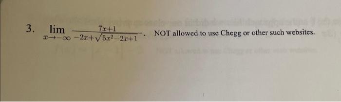 Solved In Exercises 1-3, Find the limit. No credit for | Chegg.com