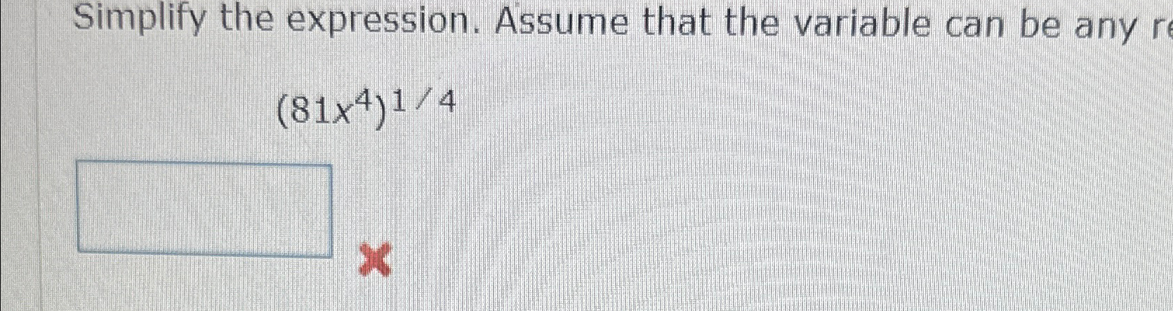 Solved Simplify the expression. Assume that the variable can | Chegg.com