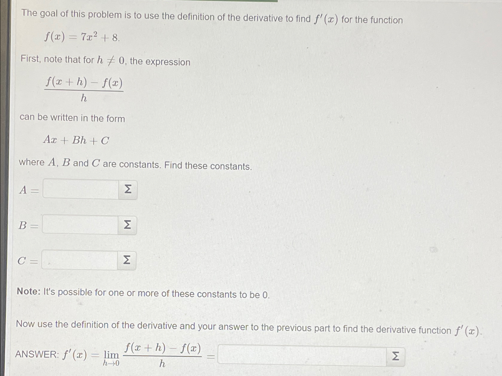 Solved The Goal Of This Problem Is To Use The Definition Of