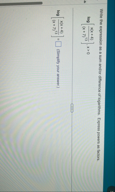 Solved Write the expression as a sum and/or difference of | Chegg.com