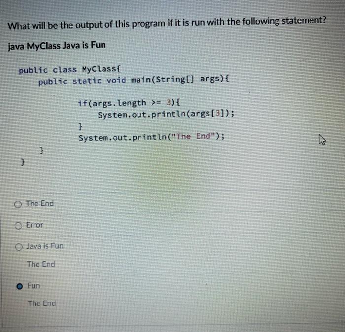 Solved What will be the output of this program if it is run | Chegg.com