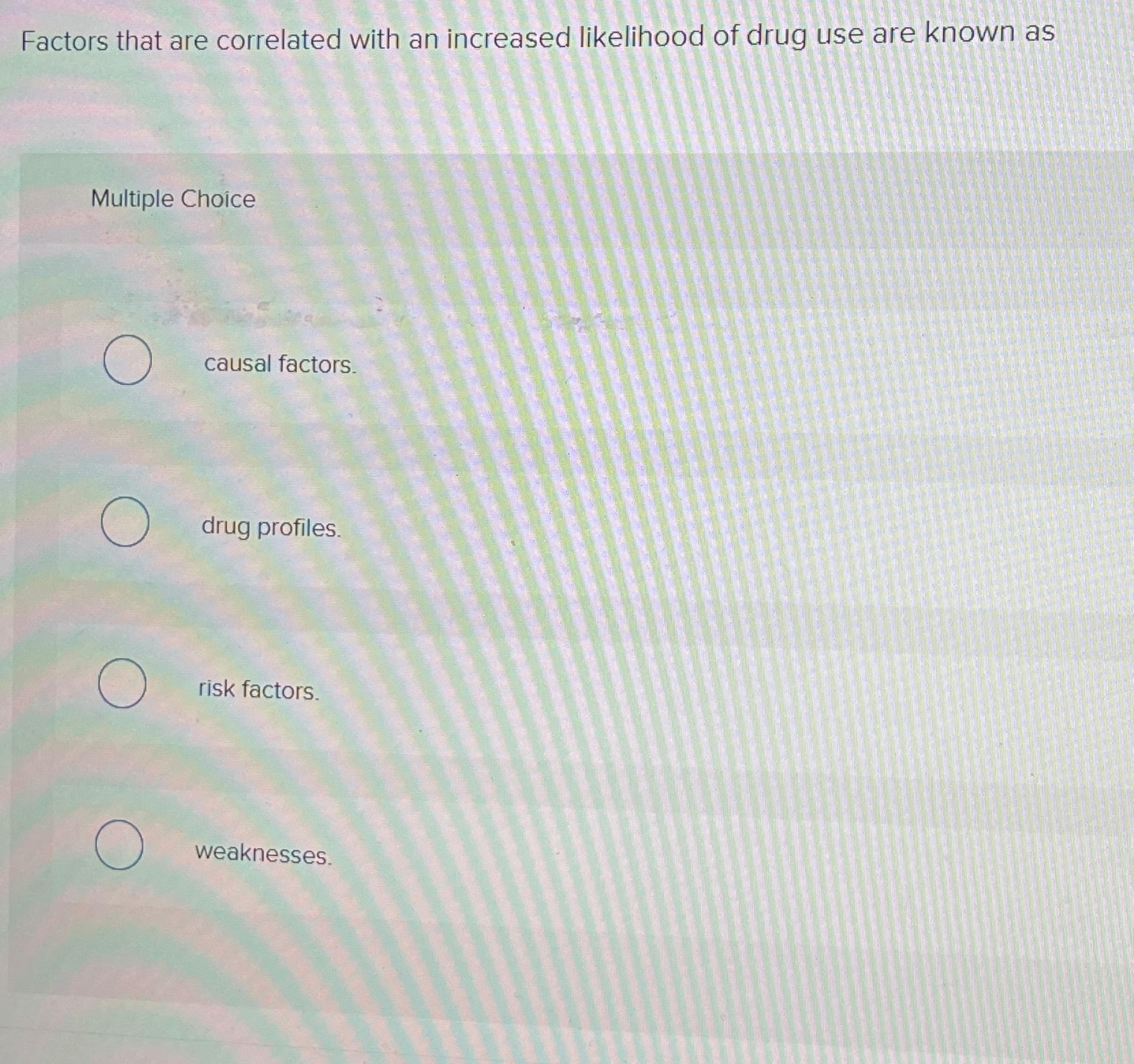 Solved Factors that are correlated with an increased | Chegg.com