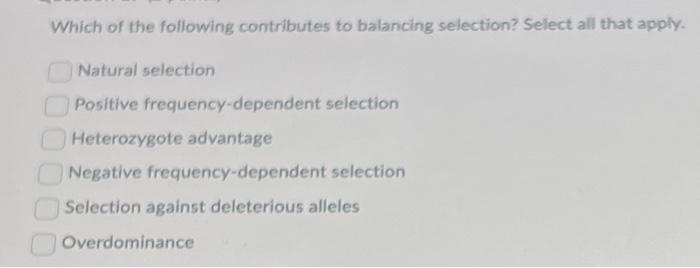 Solved Which of the following contributes to balancing | Chegg.com