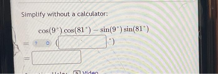 Solved Simplify without a calculator: | Chegg.com
