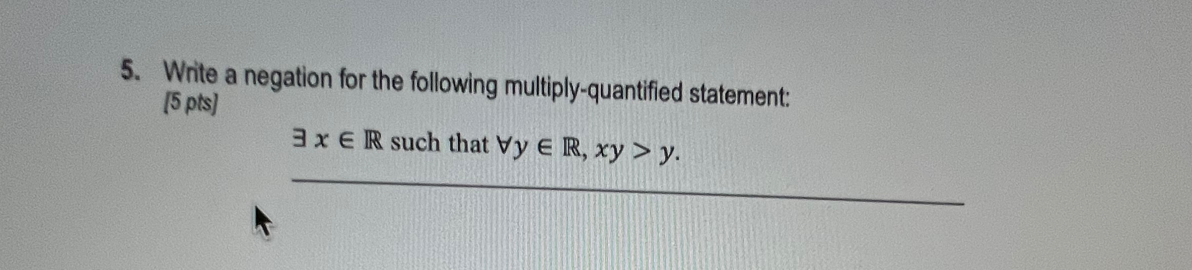 Solved Write a negation for the following | Chegg.com