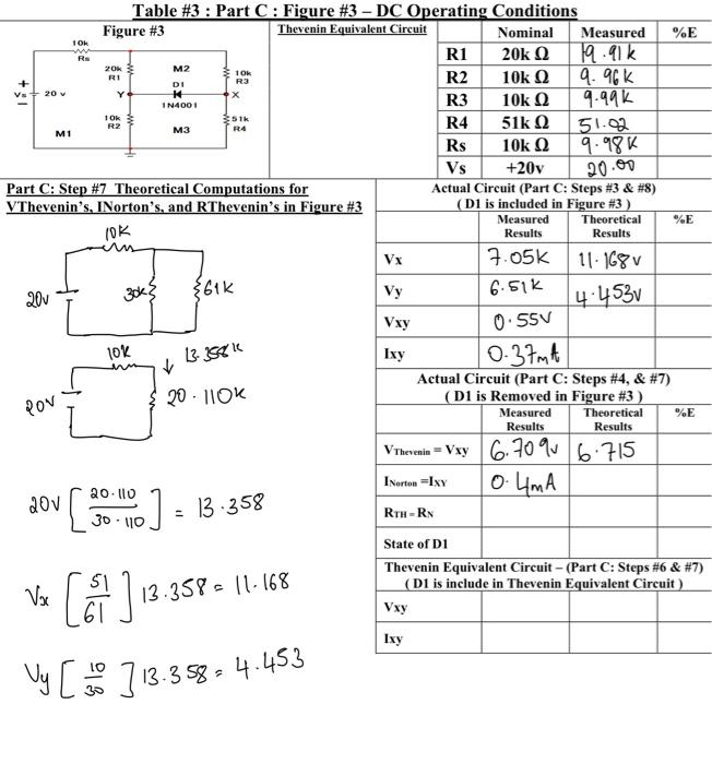 Solved Part C: Step \#7 Theoretical Computations for | Chegg.com