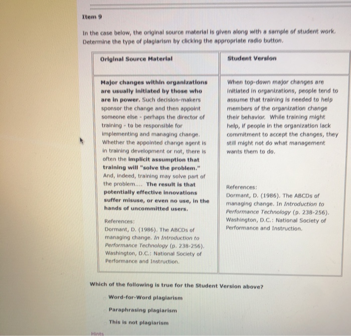 Solved Original Source Material Student Version When major | Chegg.com