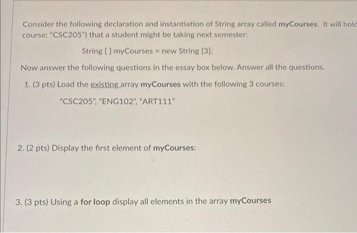 Solved Copy the following code snippet in the textbox below | Chegg.com