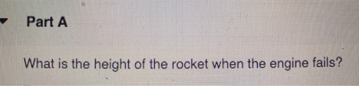 Solved A rocket blasts off vertically from rest on the | Chegg.com