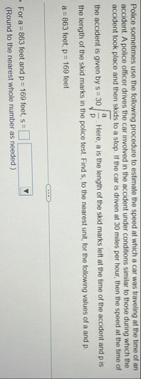 Solved Police sometimes use the following procedure to | Chegg.com