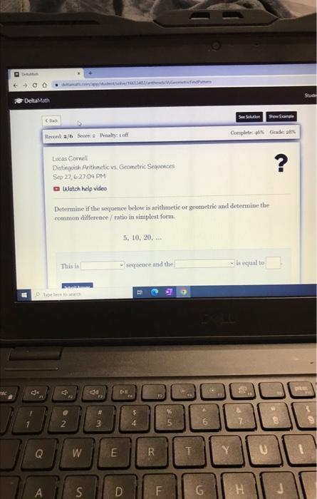 Solved Determine If The Sequence Below Is Arithmetic Or