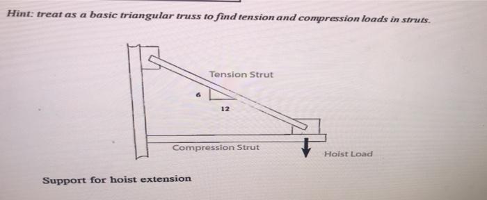 Solved Design a double angle tension strut . Design the | Chegg.com