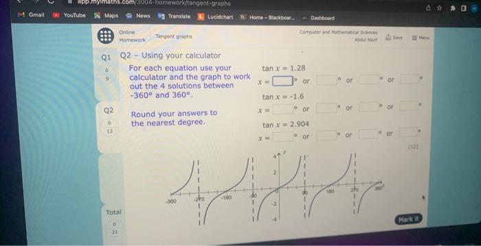 21 - Using the curve For each equation you are | Chegg.com