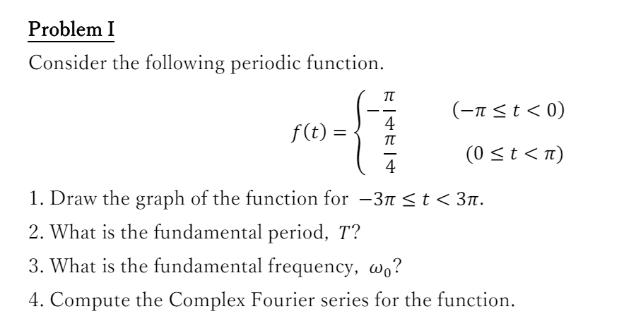 Solved Consider the following periodic | Chegg.com