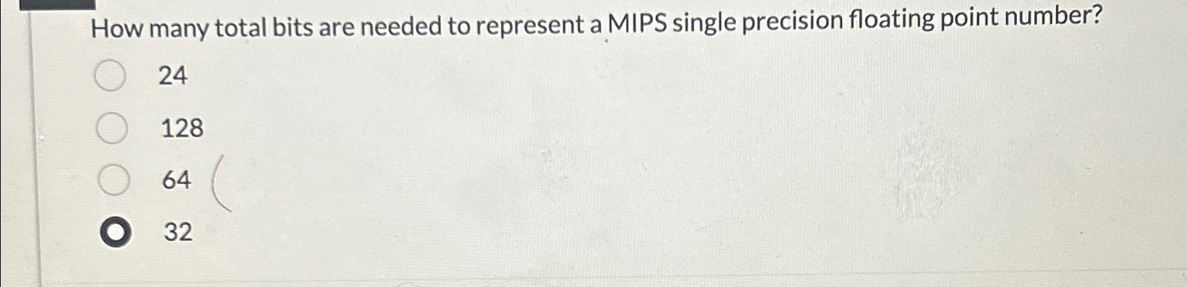 Solved How many total bits are needed to represent a MIPS | Chegg.com