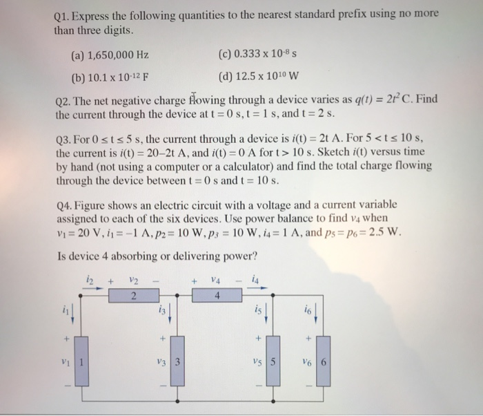 Solved 01. Express the following quantities to the nearest | Chegg.com