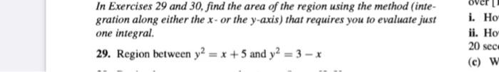 Solved In Exercises 29 and 30, find the area of the region | Chegg.com