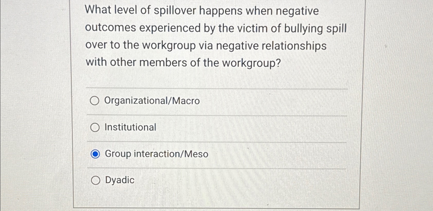 Solved What level of spillover happens when negative | Chegg.com