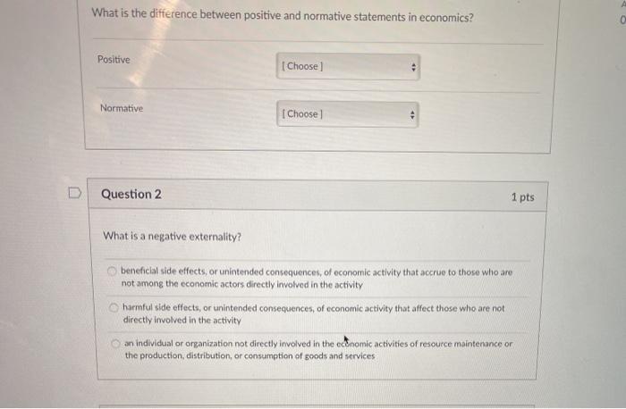 What is the difference between positive and normative | Chegg.com