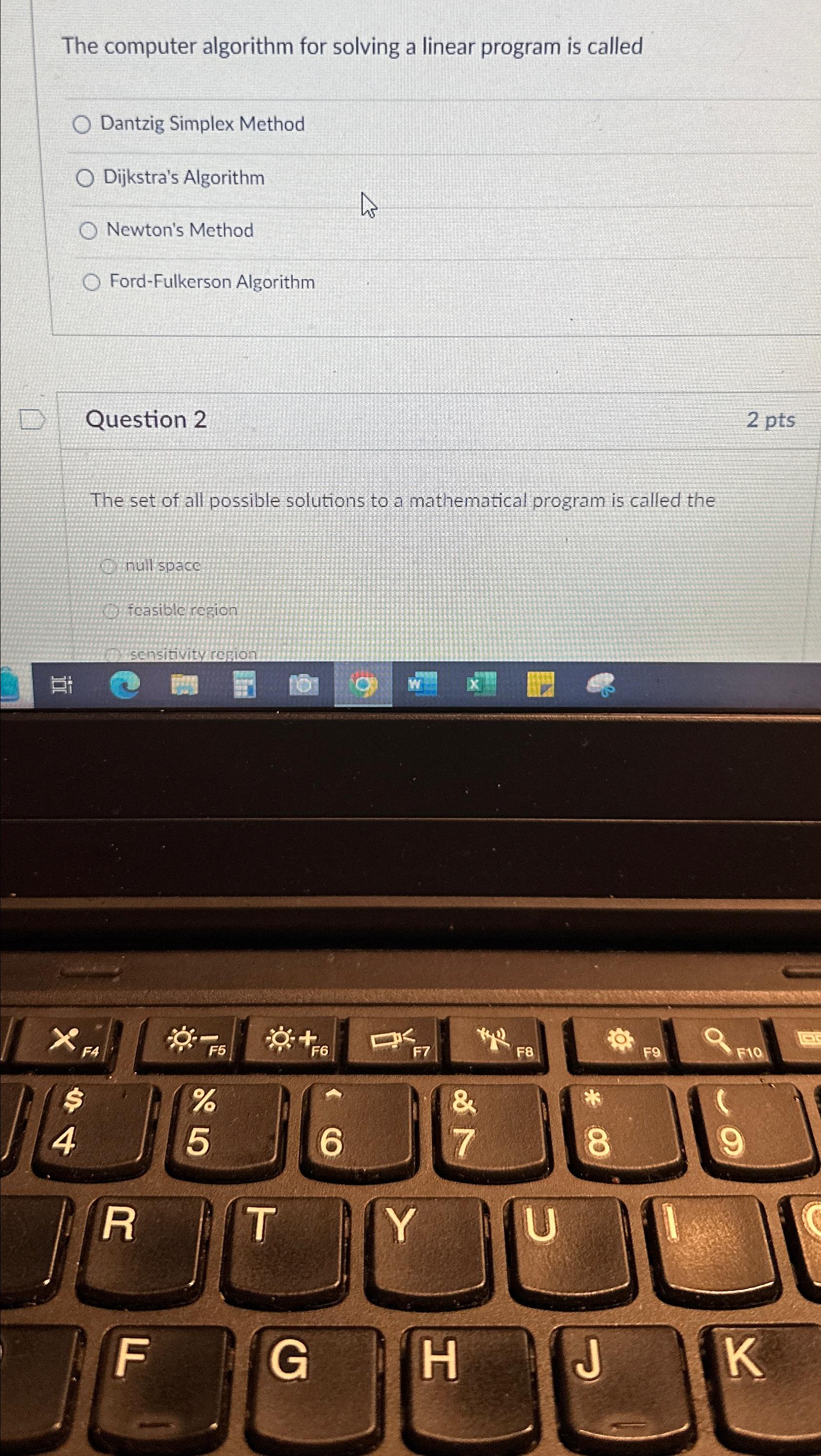 Solved The computer algorithm for solving a linear program | Chegg.com