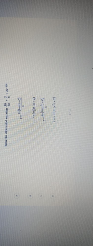 Solved Solve the differential equation center • 2e-hx v. | Chegg.com