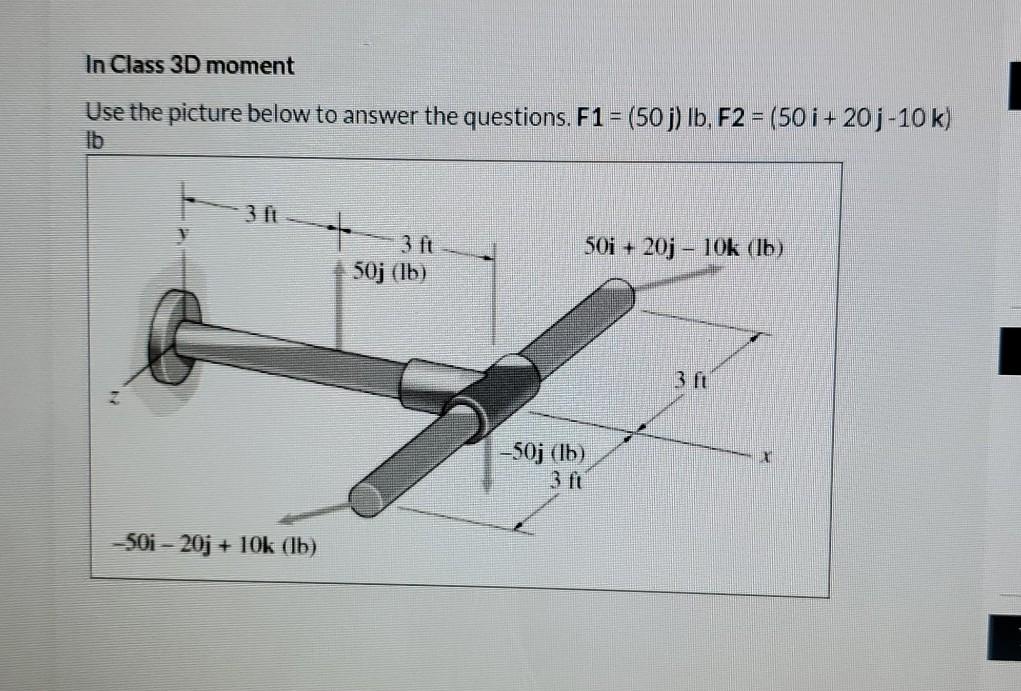 Solved In class 2d Moment Use the picture below to solve the | Chegg.com