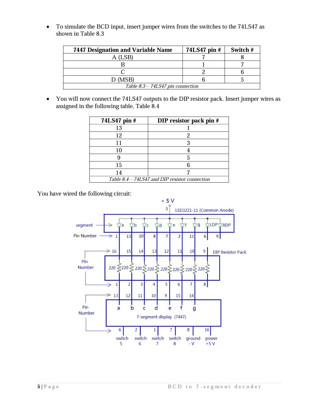 Solved Binary Coded Decimal Bcd To 7 Segment Decoder