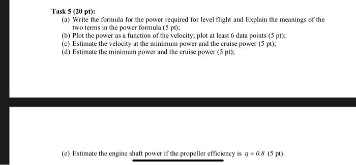 Solved Task 5(20pt) : (a) Write the formula for the power | Chegg.com