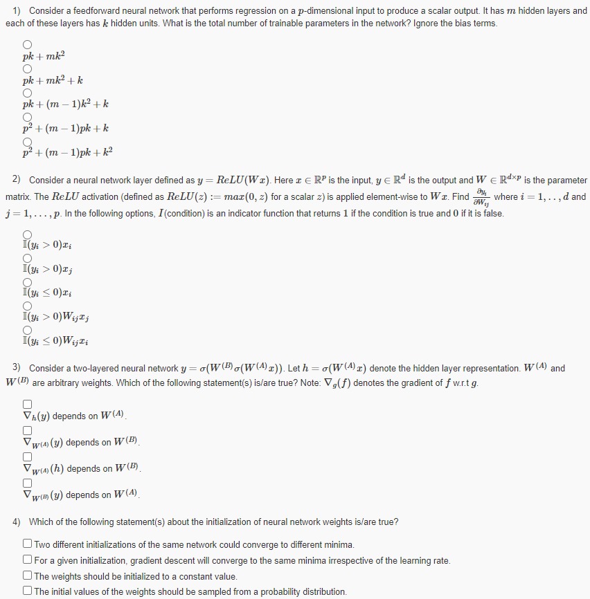 Solved Please solve all four questionsConsider a feedforward | Chegg.com