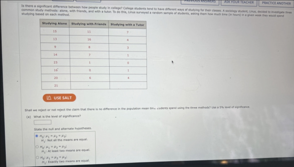 Solved Is there a significant difference between how people | Chegg.com