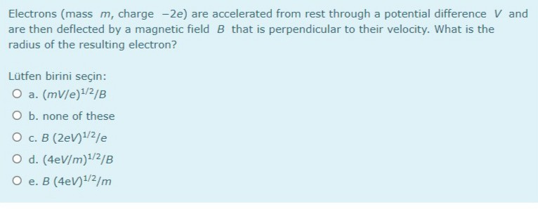 Solved Electrons Mass M Charge 2e Are Accelerated From
