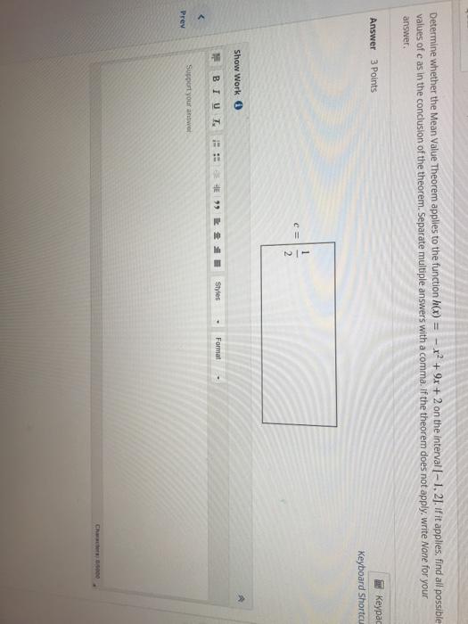 Solved Determine whether the Mean Value Theorem applies to | Chegg.com