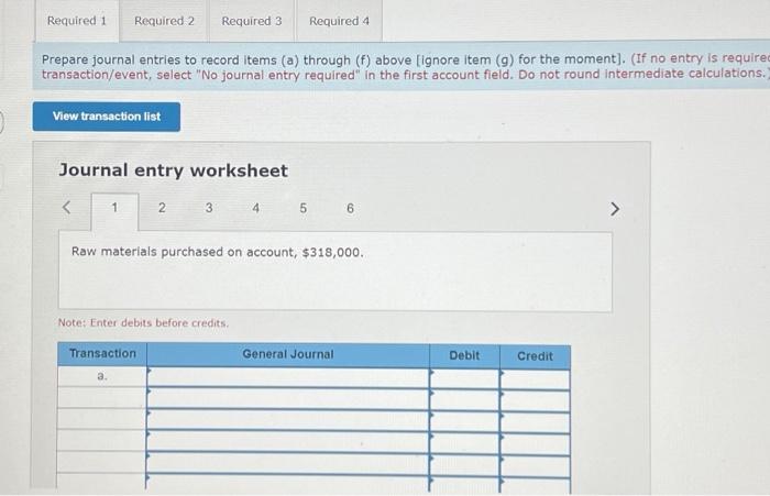 Solved Prepare journal entries to record items (a) through ( | Chegg.com