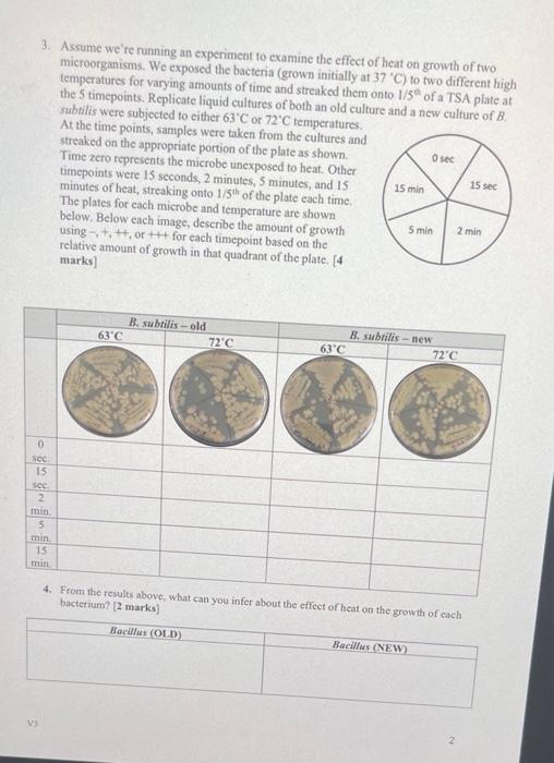 Solved 3. Assume we're nunning an experiment to examine the | Chegg.com