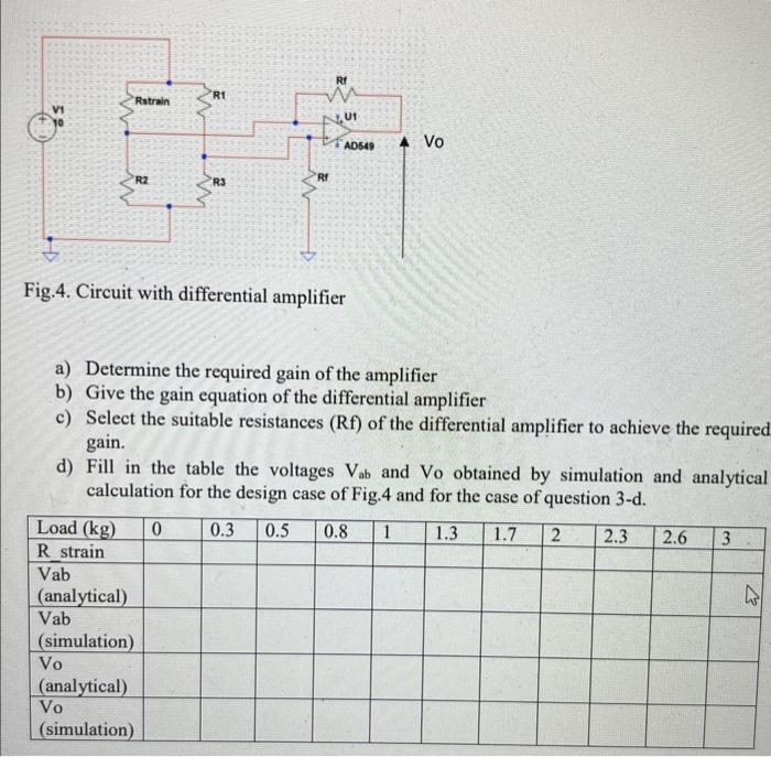 Solved Differential Amplifer we would like to amplify the | Chegg.com Solved Differential Amplifer we would like to amplify the | Chegg.com