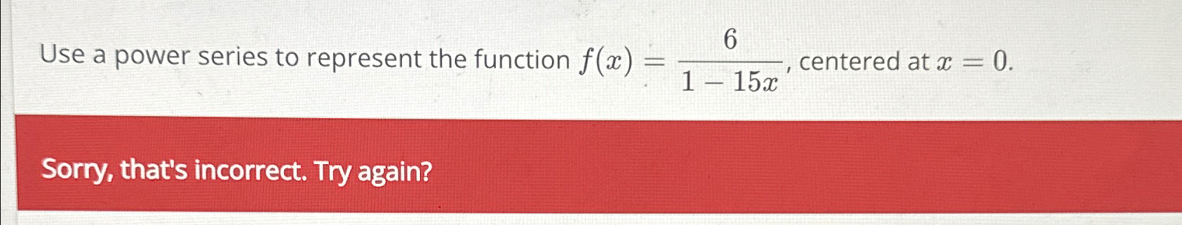 Solved Use a power series to represent the function | Chegg.com