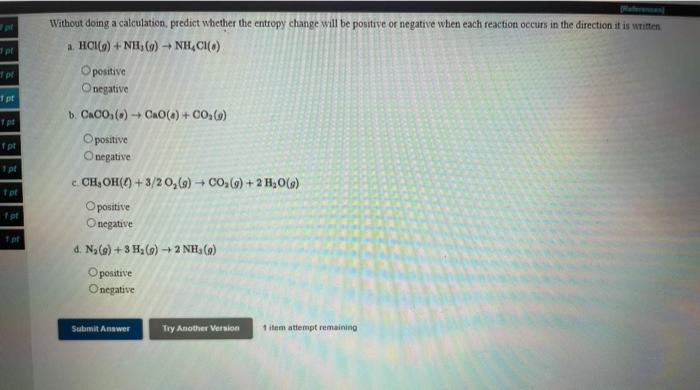 Solved pl pe pt Tot fpt Without doing a calculation, predict | Chegg.com