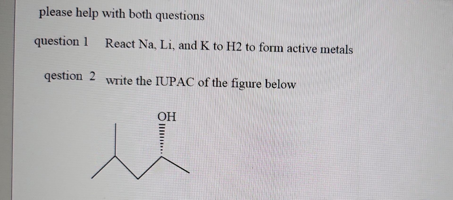 Solved please help with both questionsquestion 1 ﻿React | Chegg.com