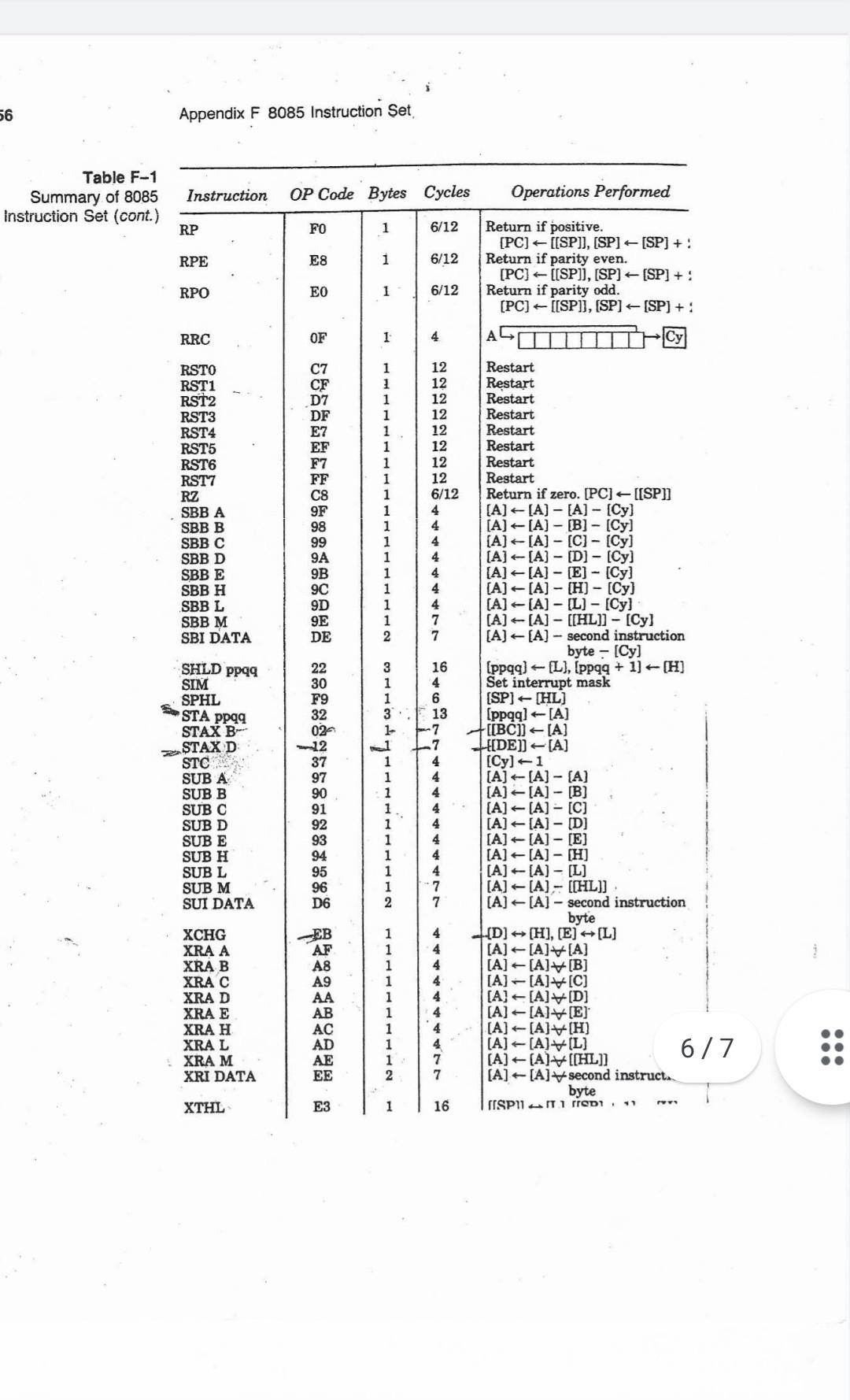 Solved need help with the instructions listed in table F 1 | Chegg.com