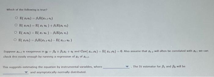Solved 9. Applying 2SLS to time series equations Consider | Chegg.com