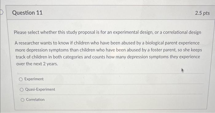 Solved Please select whether this study proposal is for an | Chegg.com