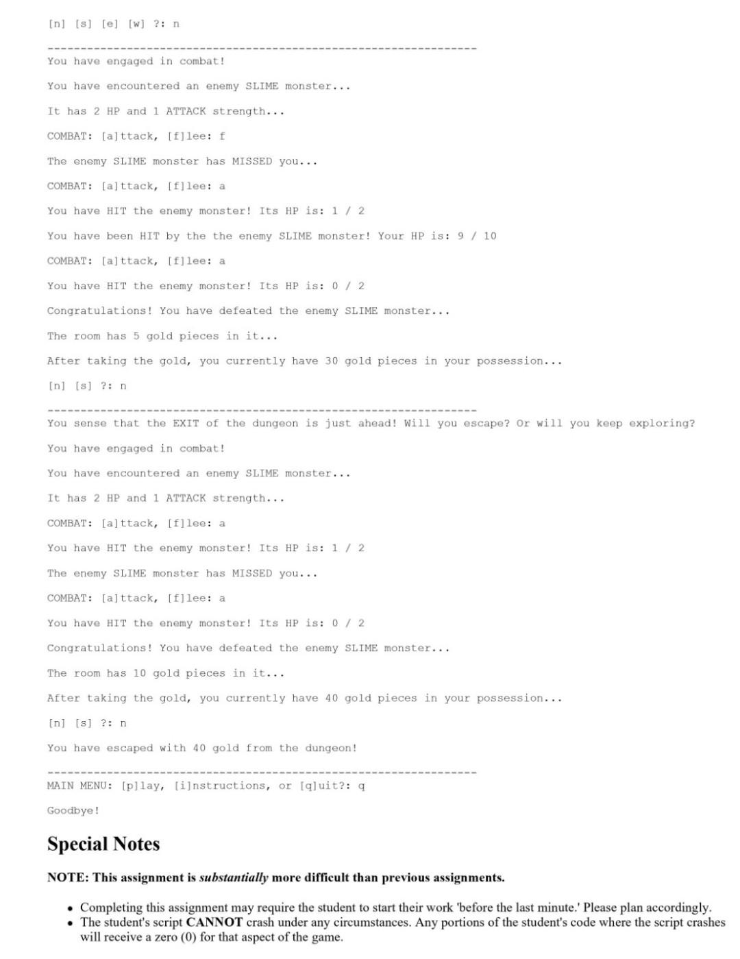 COM S 127 - Assignment #4 Grading Rubric This | Chegg.com
