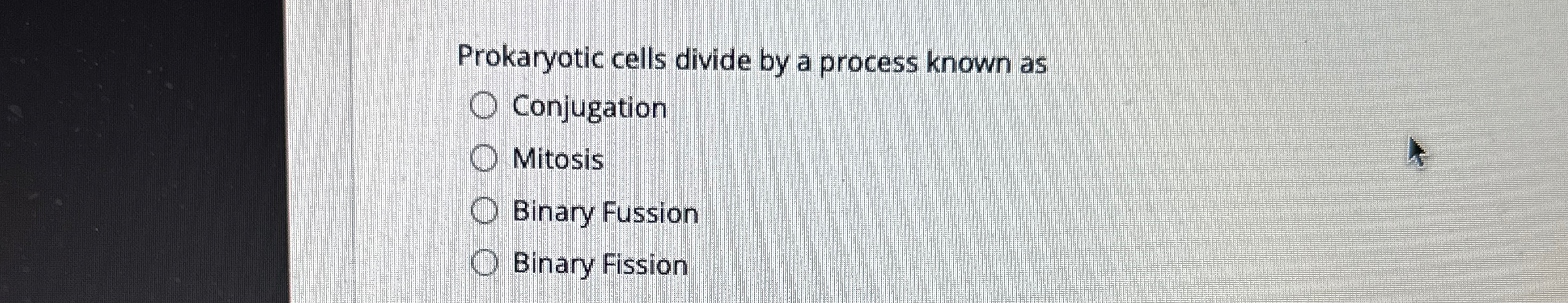 Solved Prokaryotic cells divide by a process known | Chegg.com