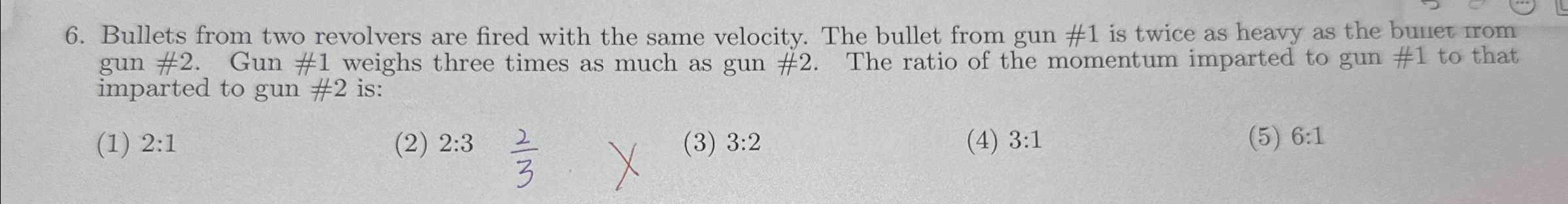 Solved Bullets from two revolvers are fired with the same | Chegg.com