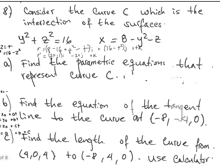Solved Consider the Curve C which is the intersection of the | Chegg.com